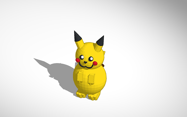 3D design Pikachu | Tinkercad
