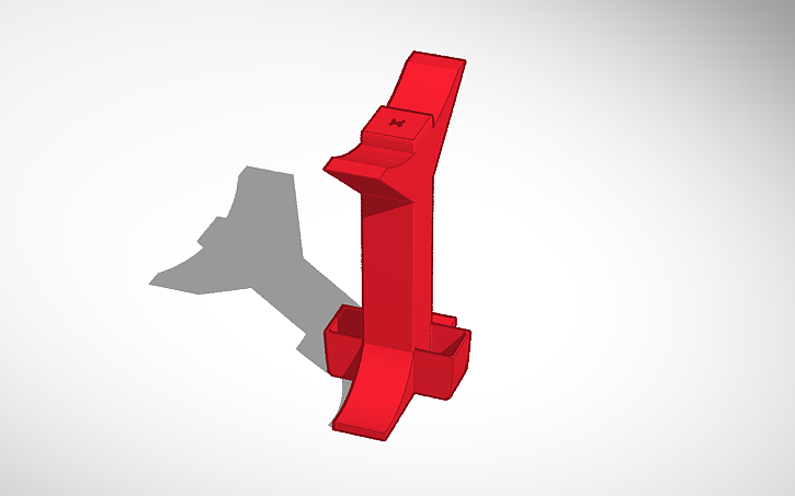 3D design Double headphone stand - Tinkercad