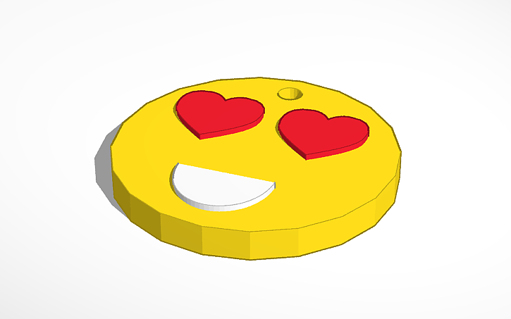 3D design Llavero de Emoji - Tinkercad