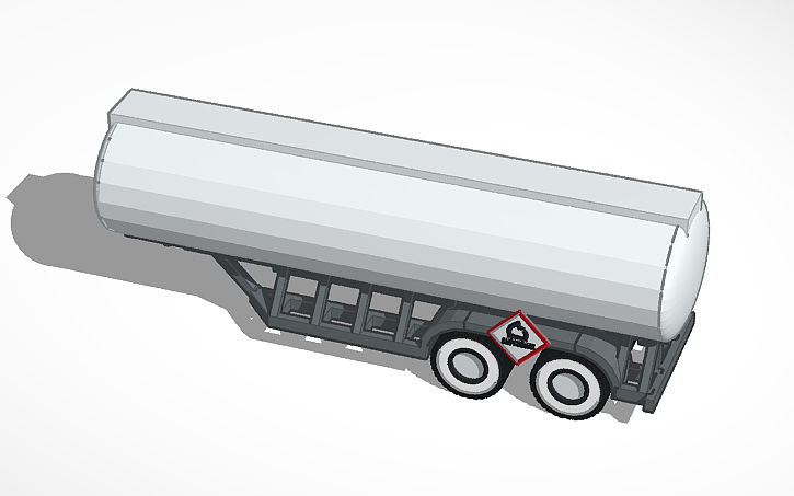3D design Fuel Tanker Trailer | Tinkercad