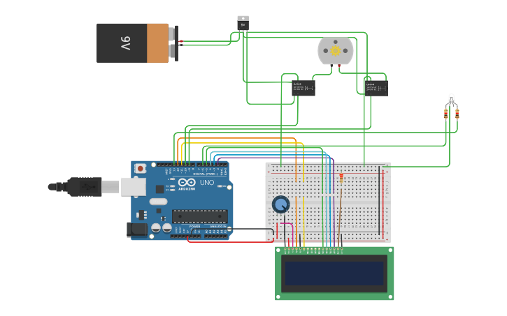 Circuit design HUGA BUGA | Tinkercad
