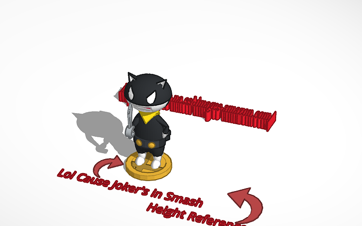 3D design Morgana Persona 5 3D Printing project - Tinkercad