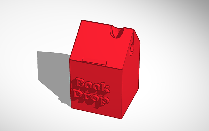 3d Design Book Drop Tinkercad