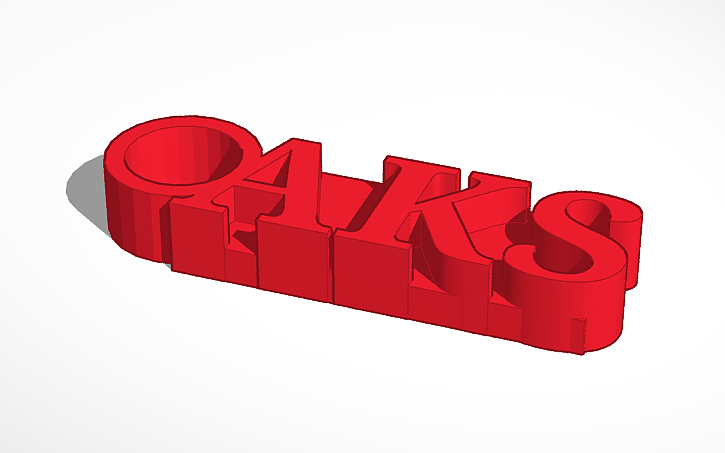 3d Design Keychain Tinkercad