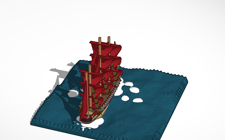3D design Pirate Ships - The Cruenta Lupum - Tinkercad