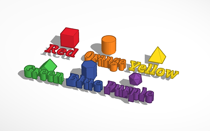 3D design Colors | Tinkercad