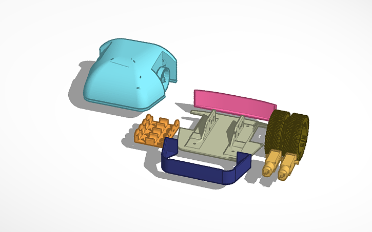 3D design sumobot kit - Tinkercad