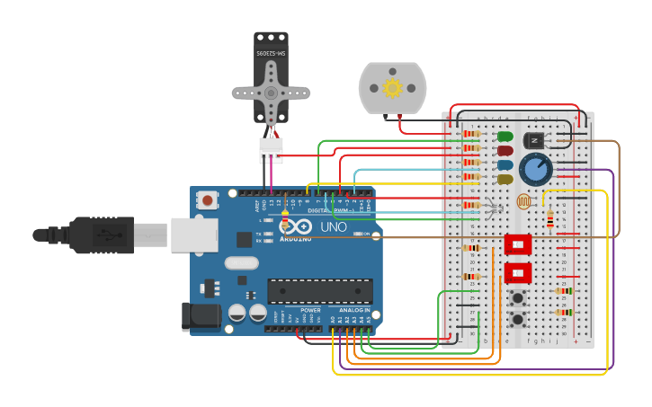 Circuit design PROYECTO ARDUINO CHRISTIAN CRUZ - Tinkercad