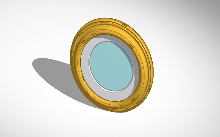 3D design Picture Frame Oval | Tinkercad