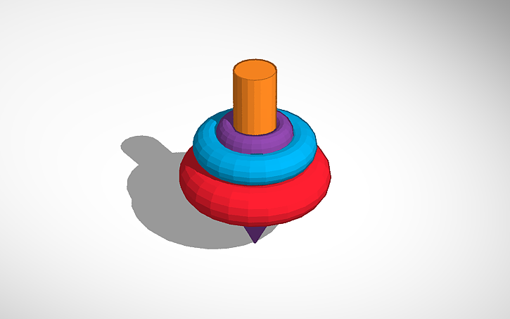 3D design Xavi's spinning top - Tinkercad