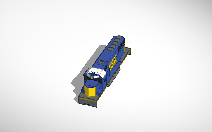 3D design csx SD40-2 #8317 - Tinkercad