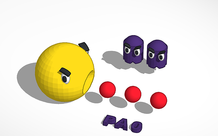 3D design pacman | Tinkercad
