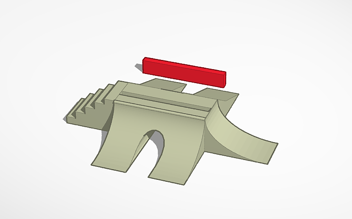 3D design Finger Skate park - Tinkercad