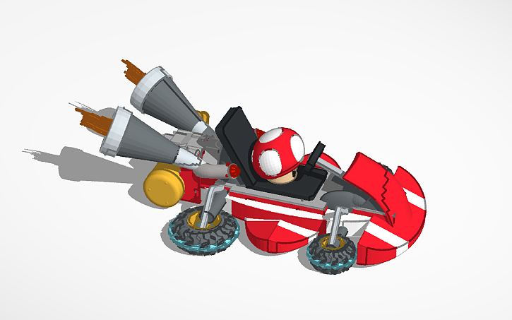 3D design Super Mario Bros Movie (kart) - Tinkercad