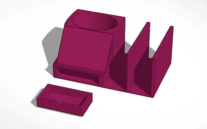 3D design Desk Caddy - Tinkercad