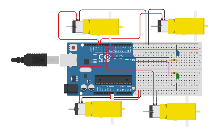 Circuit design Circuit Car - Tinkercad