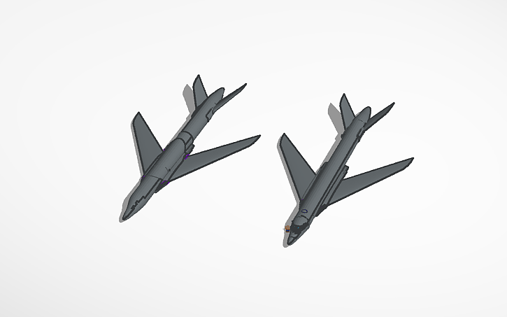 3D design Union stealth bomber(SB-24 "panther") - Tinkercad