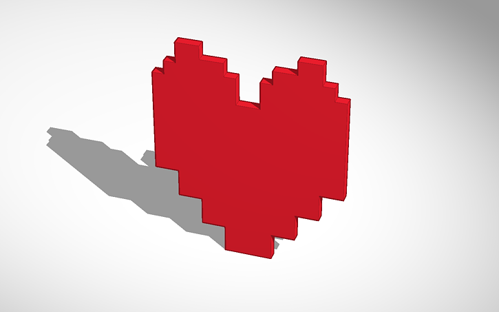 3D design Undertale Heart/ Isaiah / #Pennman2016 | Tinkercad