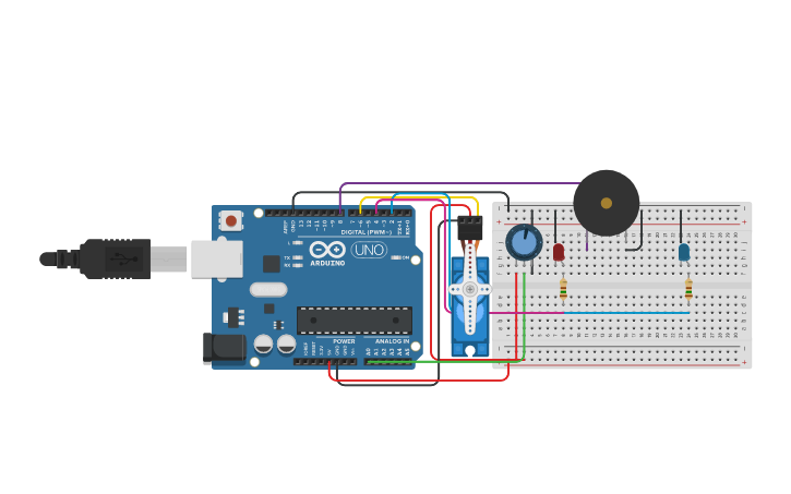 Circuit design Servo 2 Exercício 4 | Tinkercad Circuit design Servo 2 Exercício 4 | Tinkercad