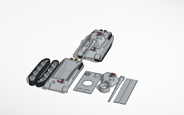 3D design fake Panther II - Tinkercad