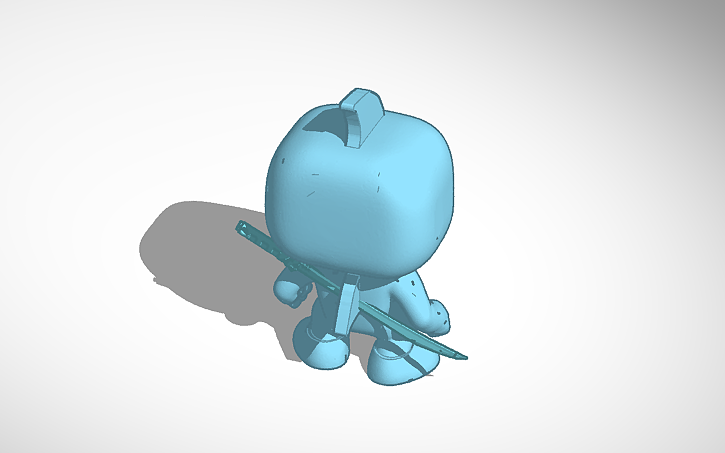 3D design Funko POP sharky - Tinkercad