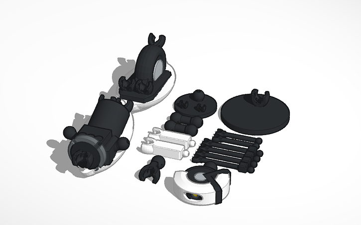 3D design GLaDOS (Buildable) - Tinkercad