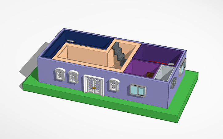 3D design Ground Floor - House - Tinkercad