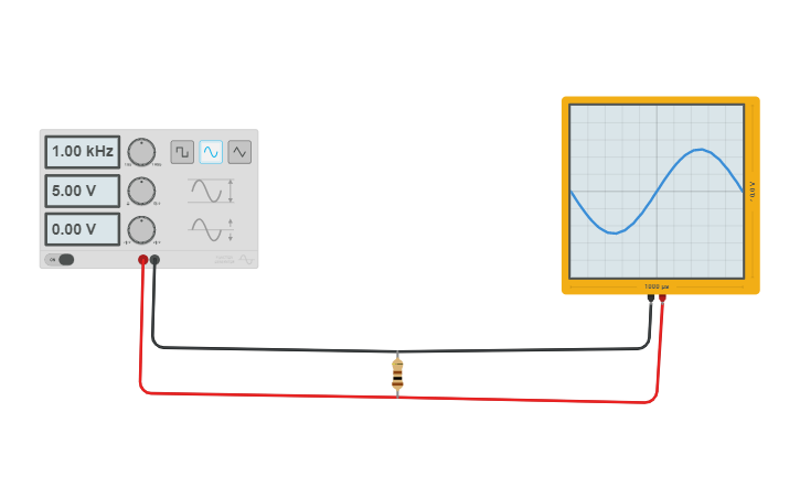 Circuit design OSCILOSCÓPIO | Tinkercad