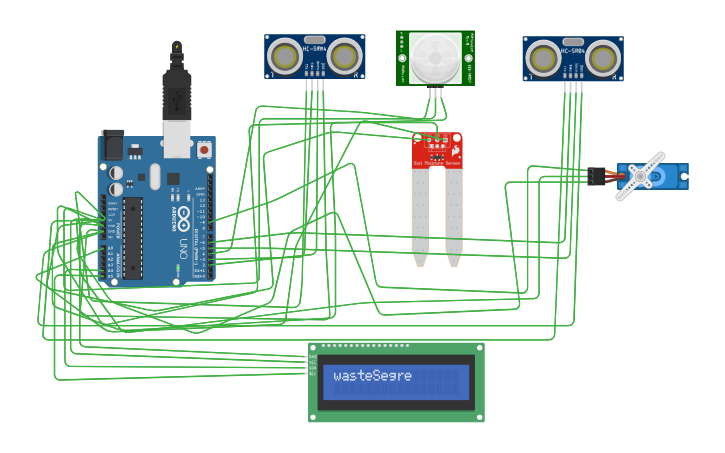 Circuit design wet and dry segregation - Tinkercad