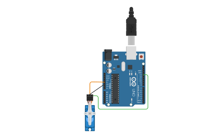 Circuit design Drive a Servo - 10 - Tinkercad Circuit design Drive a Servo - 10 - Tinkercad