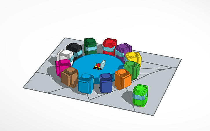 3D design Among us table - Tinkercad