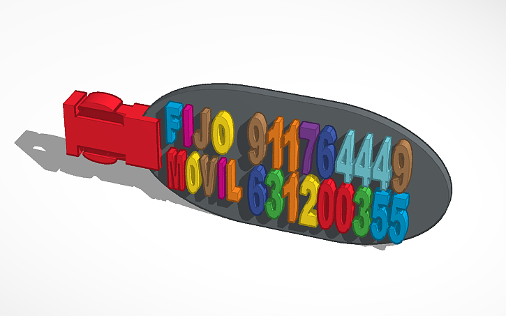 3D design LLAVERO CHIPPER | Tinkercad