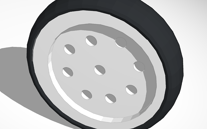 3D design wheel - Tinkercad