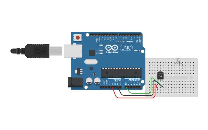 Circuit Design Measure Temperature By Using Temperature Sensor Tmp36 3877