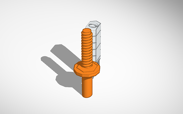3D design Copy of Nuts and Bolts Template - Tinkercad