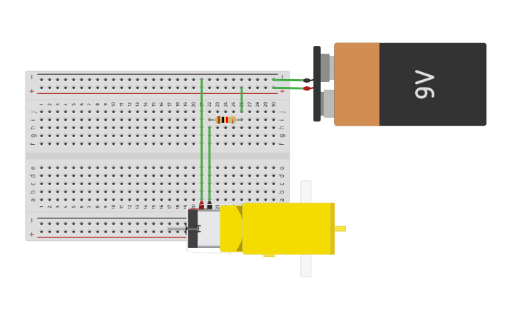 Circuit design Copy of 9V_motor_switch | Tinkercad