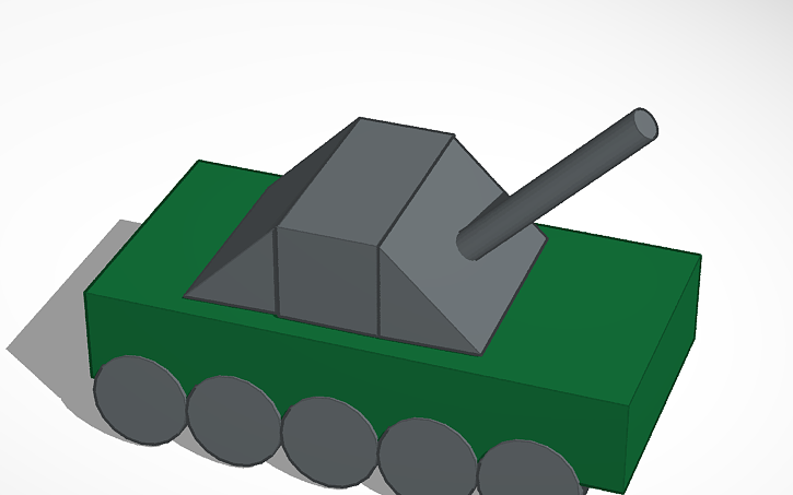 3D design tank | Tinkercad