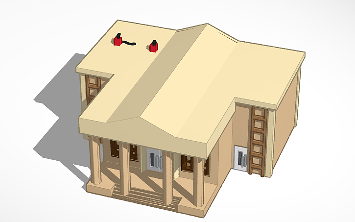 3D design jailbreak museum with interiors - Tinkercad