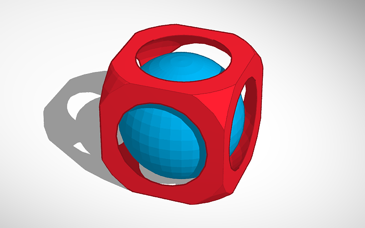 3d Design Cube Sphere Tinkercad