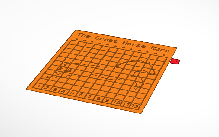3D design Board Game Example - Tinkercad