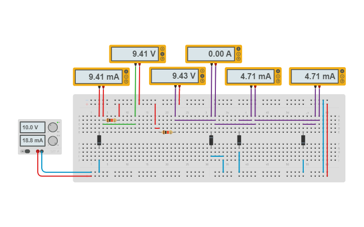 Circuit design M1 Lab2 (experiment 3) Kalista | Tinkercad