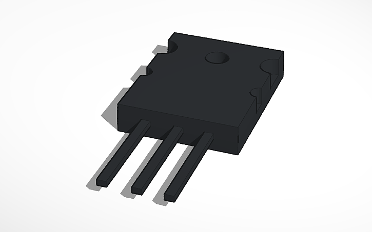 3D design transistor mosfet - Tinkercad
