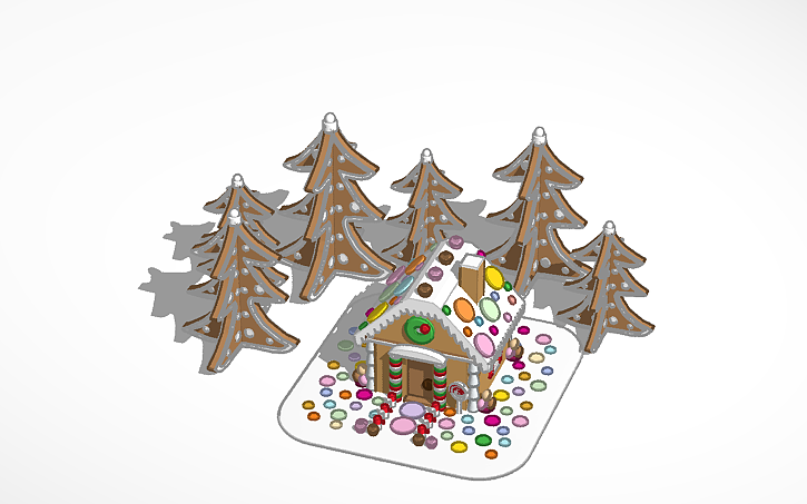 3D design Gingerbread House | Tinkercad