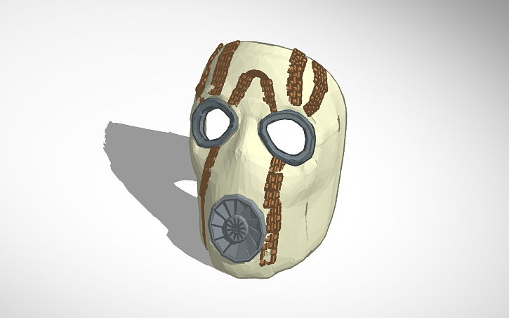 3D design borderlands mask - Tinkercad