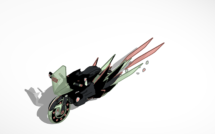 3D design Futuristic Motorcycle - Tinkercad
