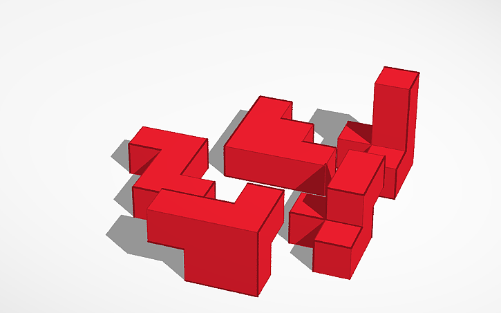 3D design cube blocks - Tinkercad