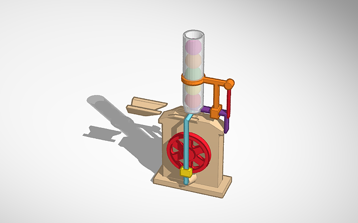 3D design Marble Launcher SIM LAB - Tinkercad