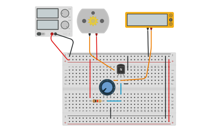 Circuit Design Motor Dc Tinkercad