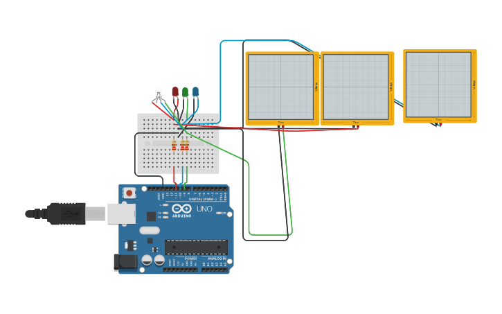 Circuit design PWM LED - Tinkercad