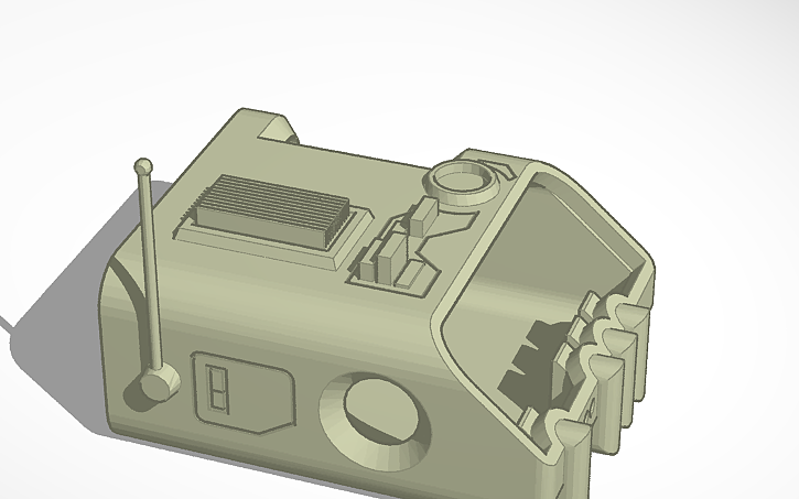 3D design droid head - Tinkercad